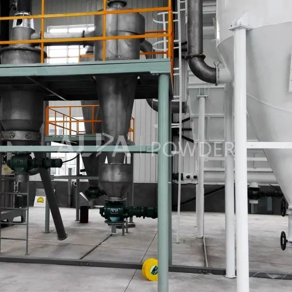 Horizontal Classifying Wheels Powder Cyclone Air Classifier