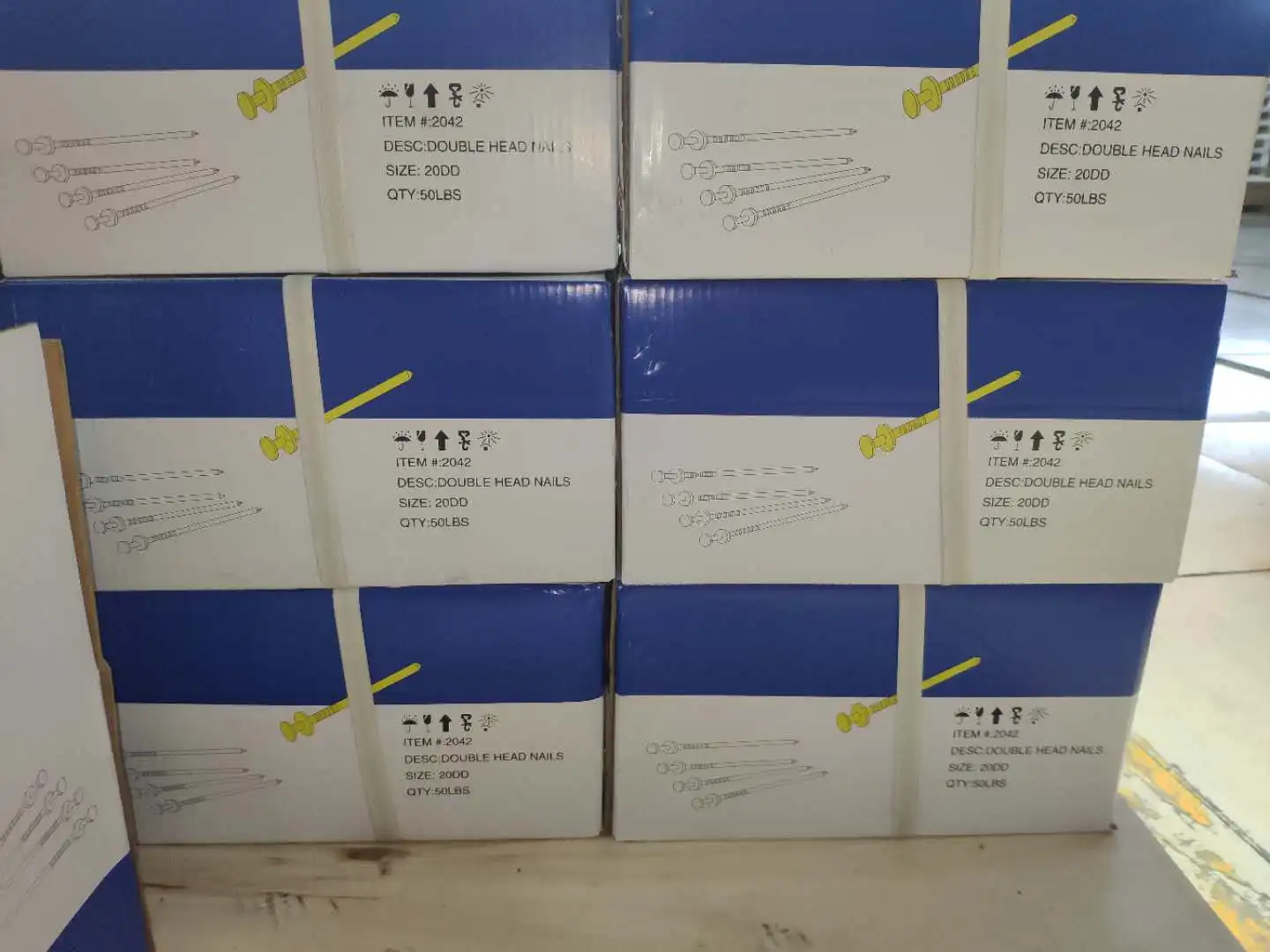 16dx3inch Bright Finish Smooth Shank Duplex Head Nail 1lb Box| Alibaba.com