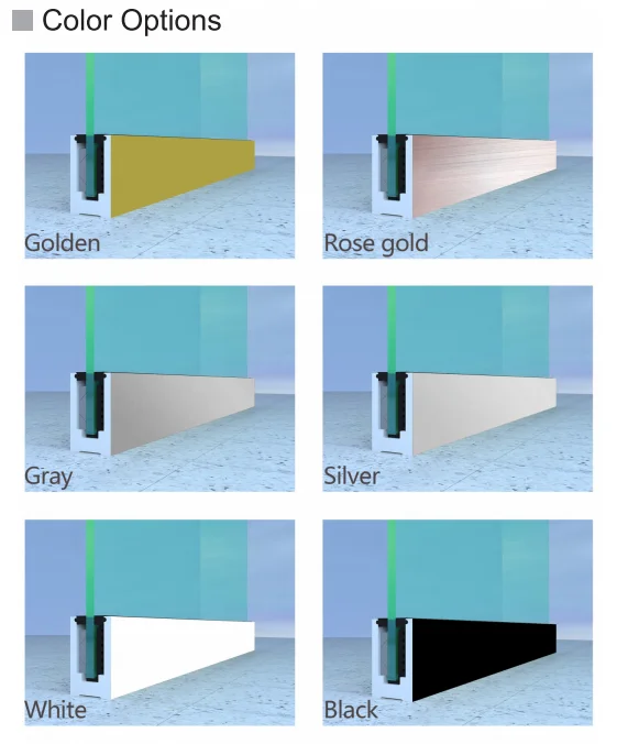 Simple Stainless Steel Glass Parapet Wall Post Modern Glass Railing