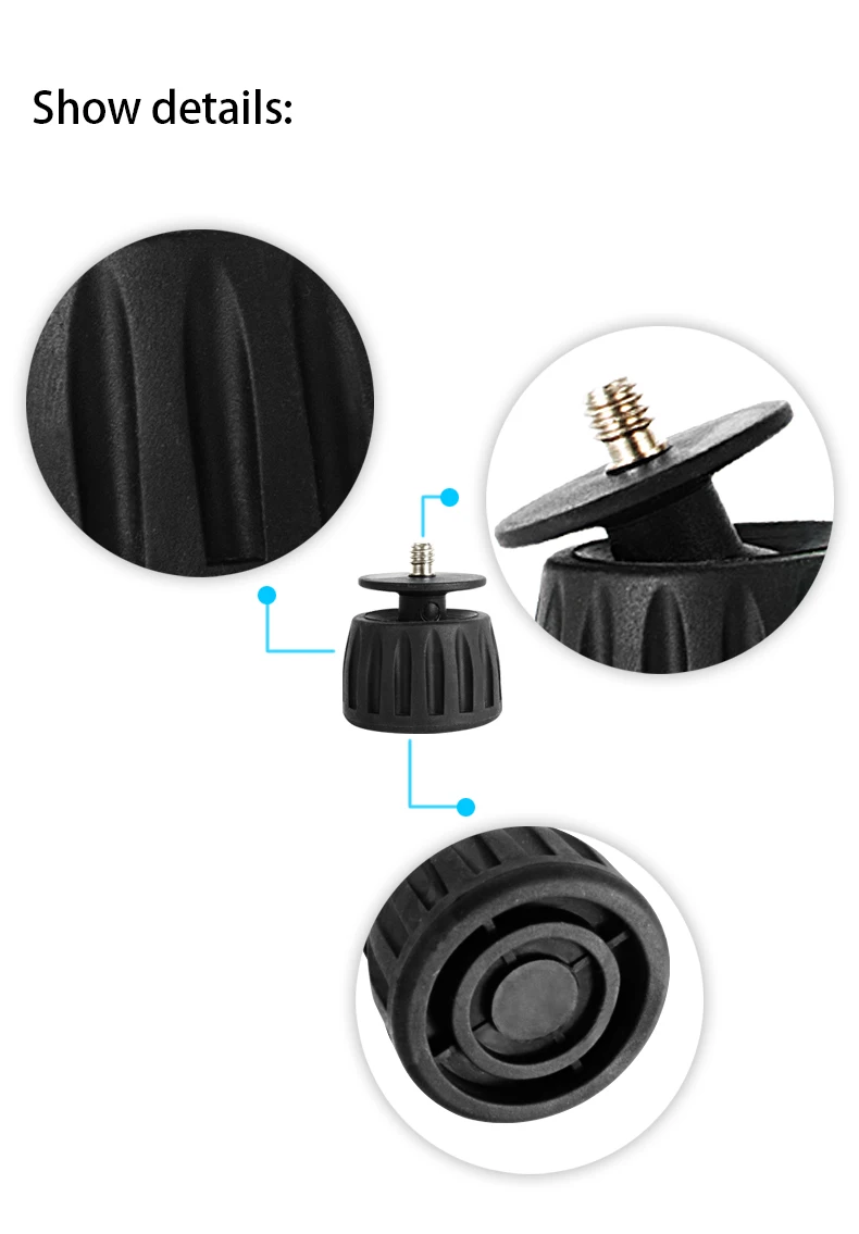 BEXIN Non-Slip Rubber Tripod Foot Pads - Heavy Suppression Pads
