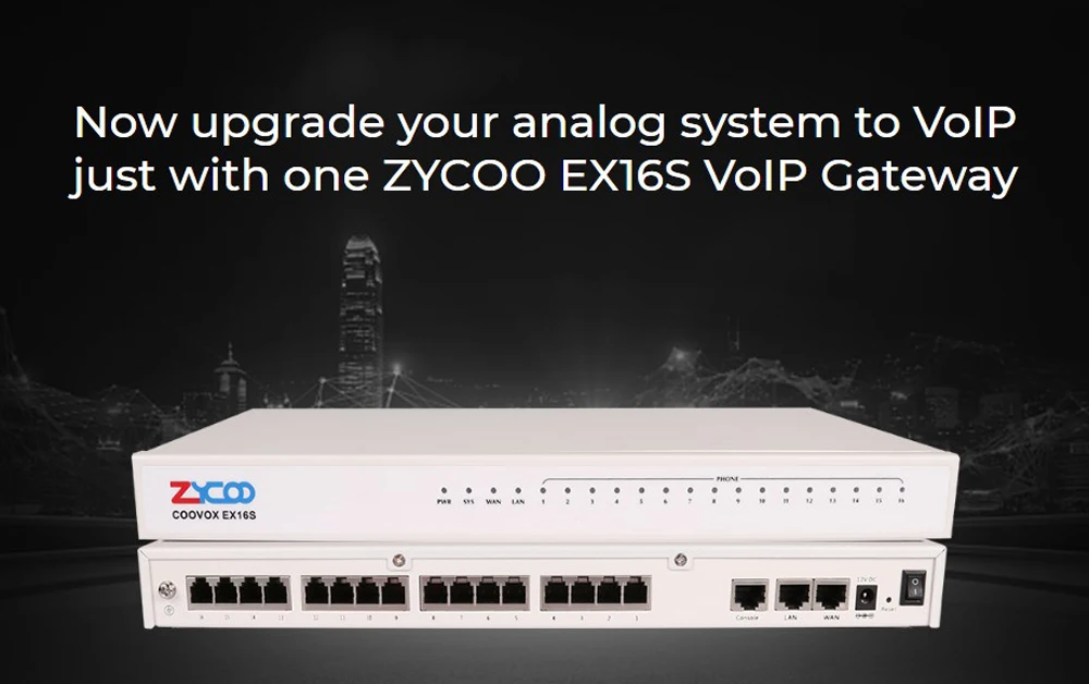 ZYCOO 16FXS Expansion for Zycoo Coovox Series IP PBX Ext Gateway EX16S