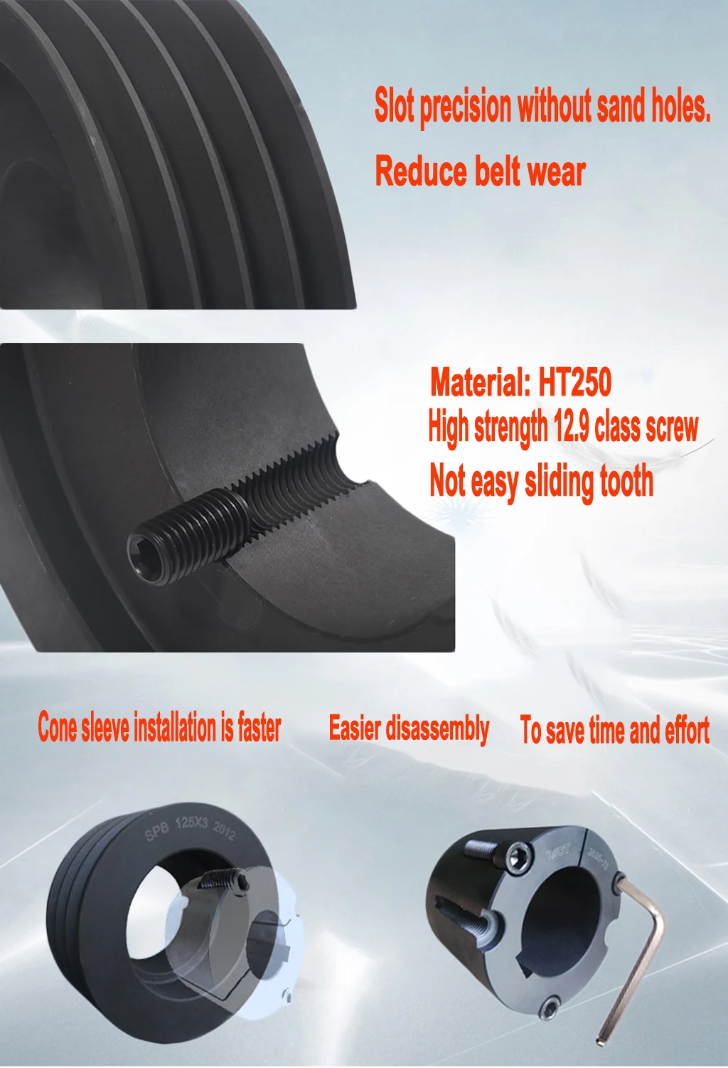 Taper Lock Bush Taper Lock Bushing for Belt Pulley Pully Polia Speed ...