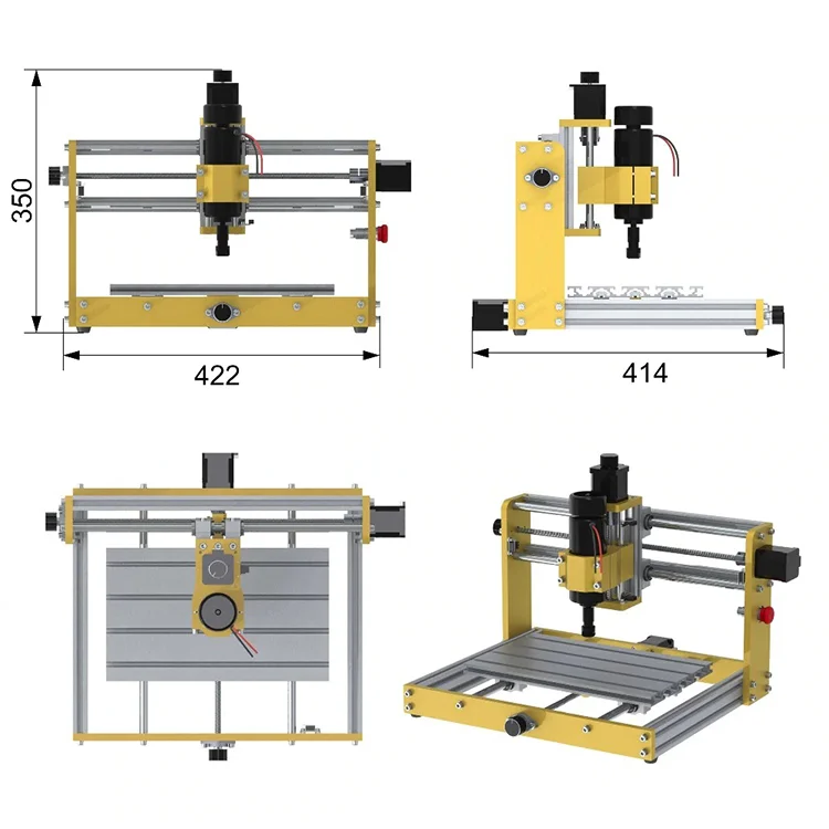 Mini Cnc 3018 Plus Laser Engraving Machine With 300w Spindle Motor Full