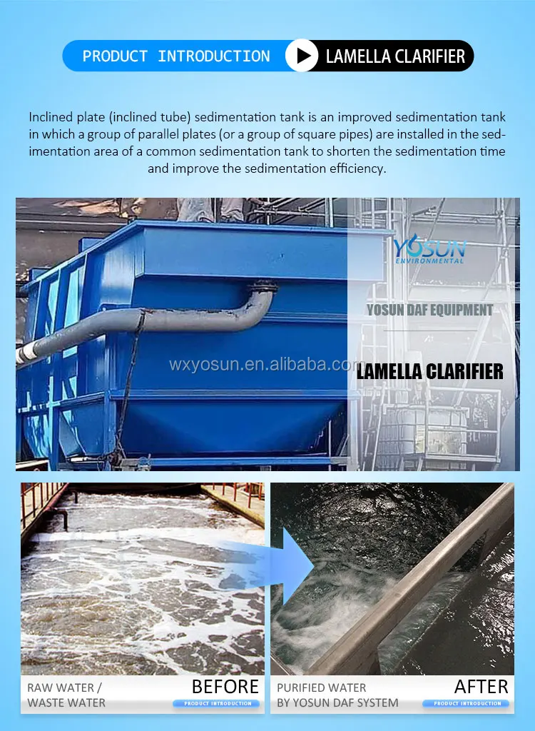 Sedimentation Tank For Landfill Leachate Lamella Clarifier - Buy ...