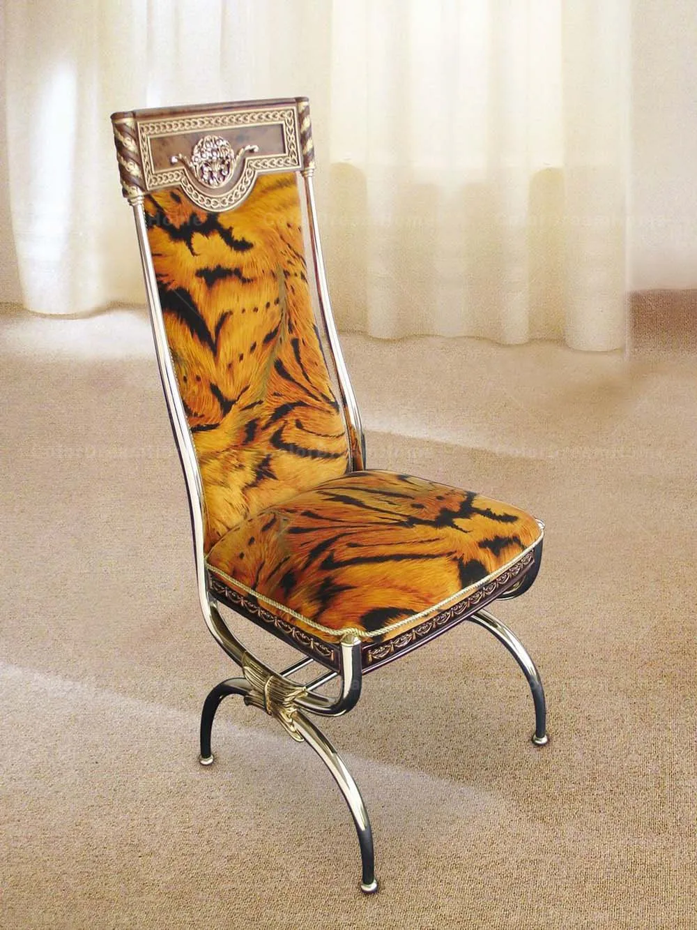 Luxury Tiger Pattern Velvet Lounge Sofa - Buy Velvet Chaise Lounge ...