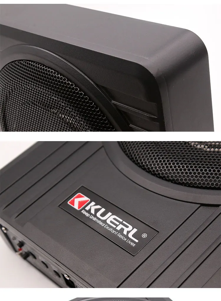 Kuerl 8 Inch Underseat Car Subwoofer - High Power Portable Audio Woofer ...