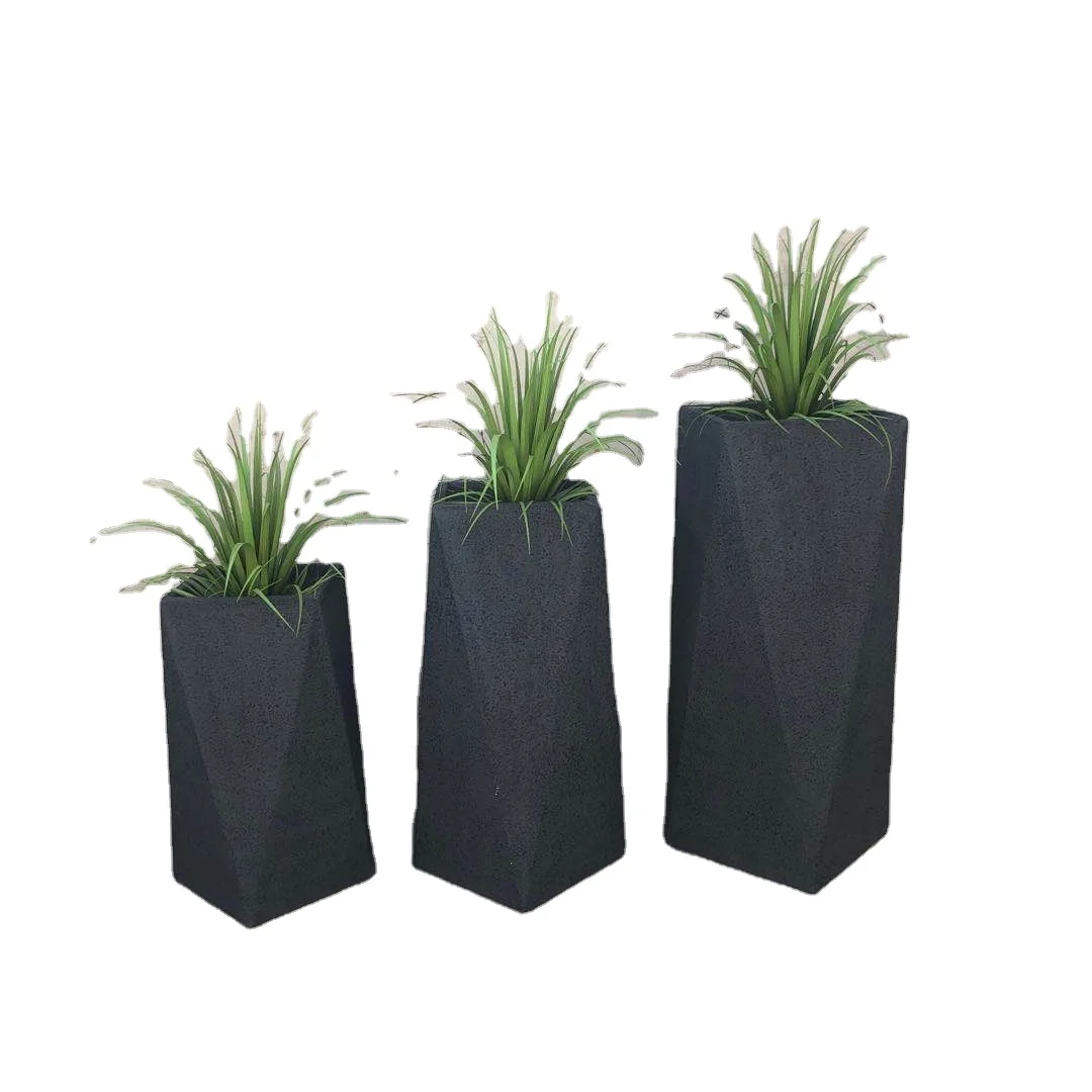 Modern Design Indoor Outdoor Fiberglass Pots Large Size Flower Pots ...