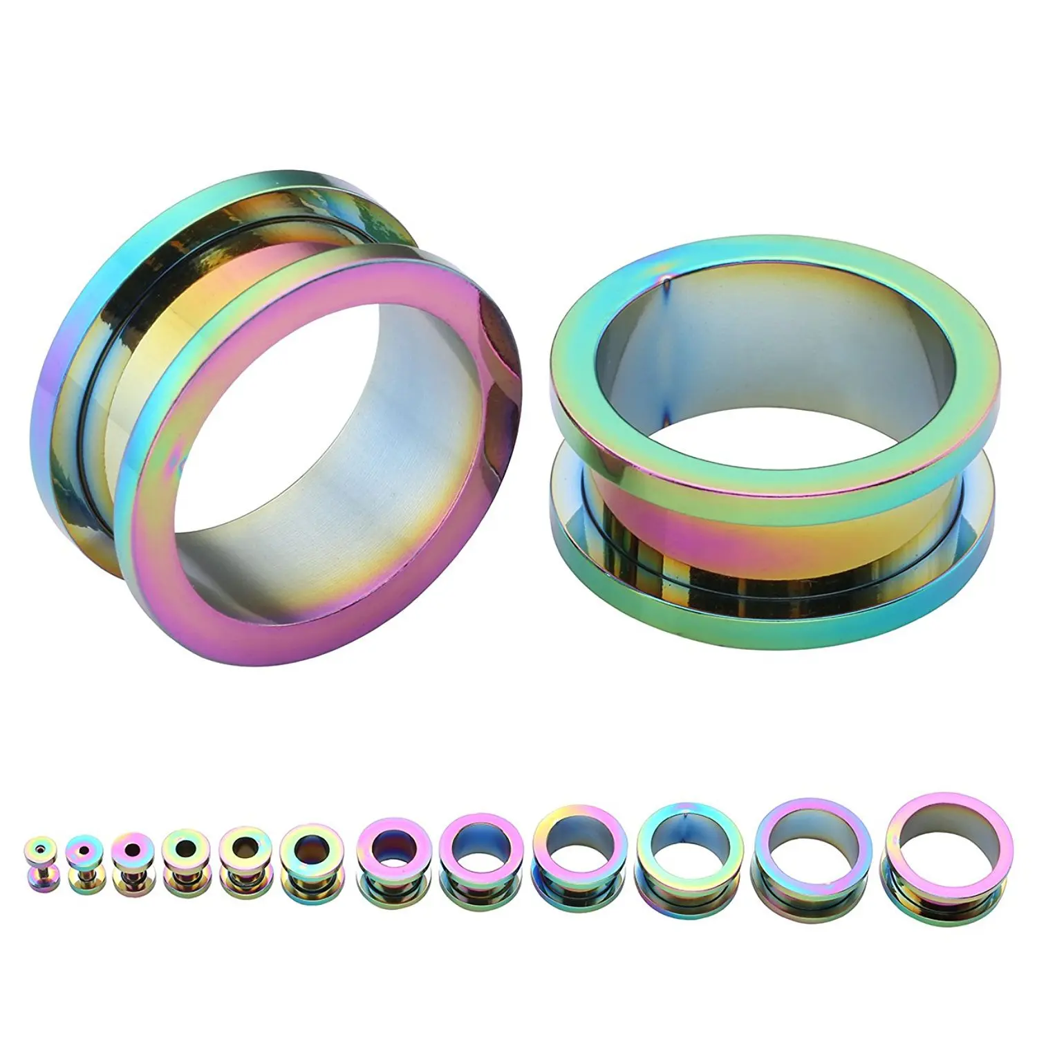 Nuoro 2-30mm Ear Gauges Tunnels Plugs Piercing Jewelry Spiral Ear ...