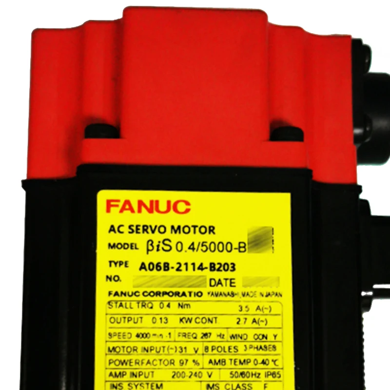 A06b-2114-b203 Original Fanuc Ac Servo Motor Bis 0.4/5000-b - Buy A06b ...