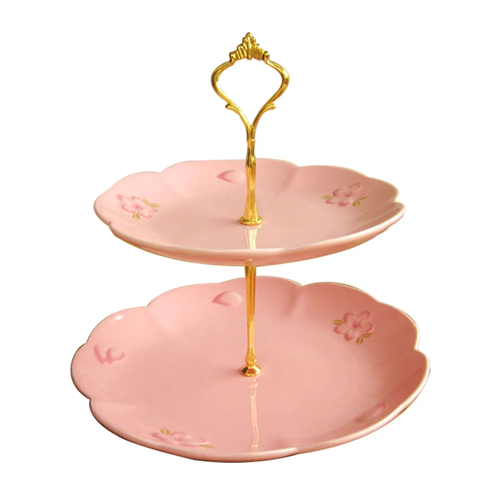Lovely Round 2/3 Tier Metal Rotating Wedding Cake Stand
