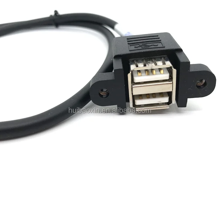 Dual Usb 2.0 Female Panel Mount To 5 Pin Motherboard Cable - Buy Dual ...