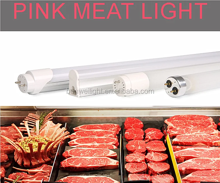 New Design Lamp T8 Led Fresh Meat Light Tube Pink Led Tube 1500mm 22w ...