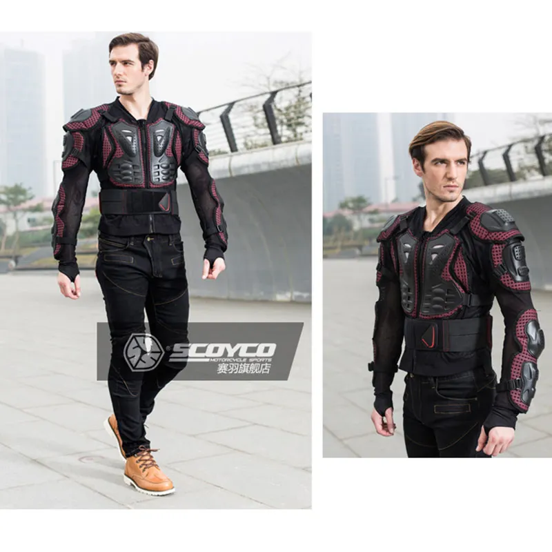 SCOYCO Men's Full Body Motorcycle Jacket - Motocross Racing
