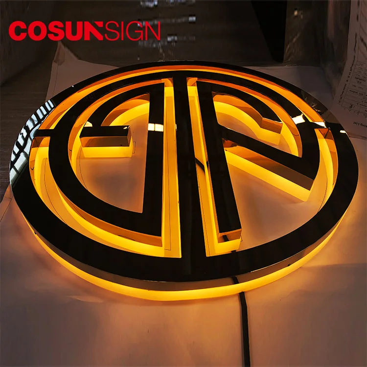 Outdoor Large 3d Logo Led Backlit Corporeal Letters Led Sign - Buy ...