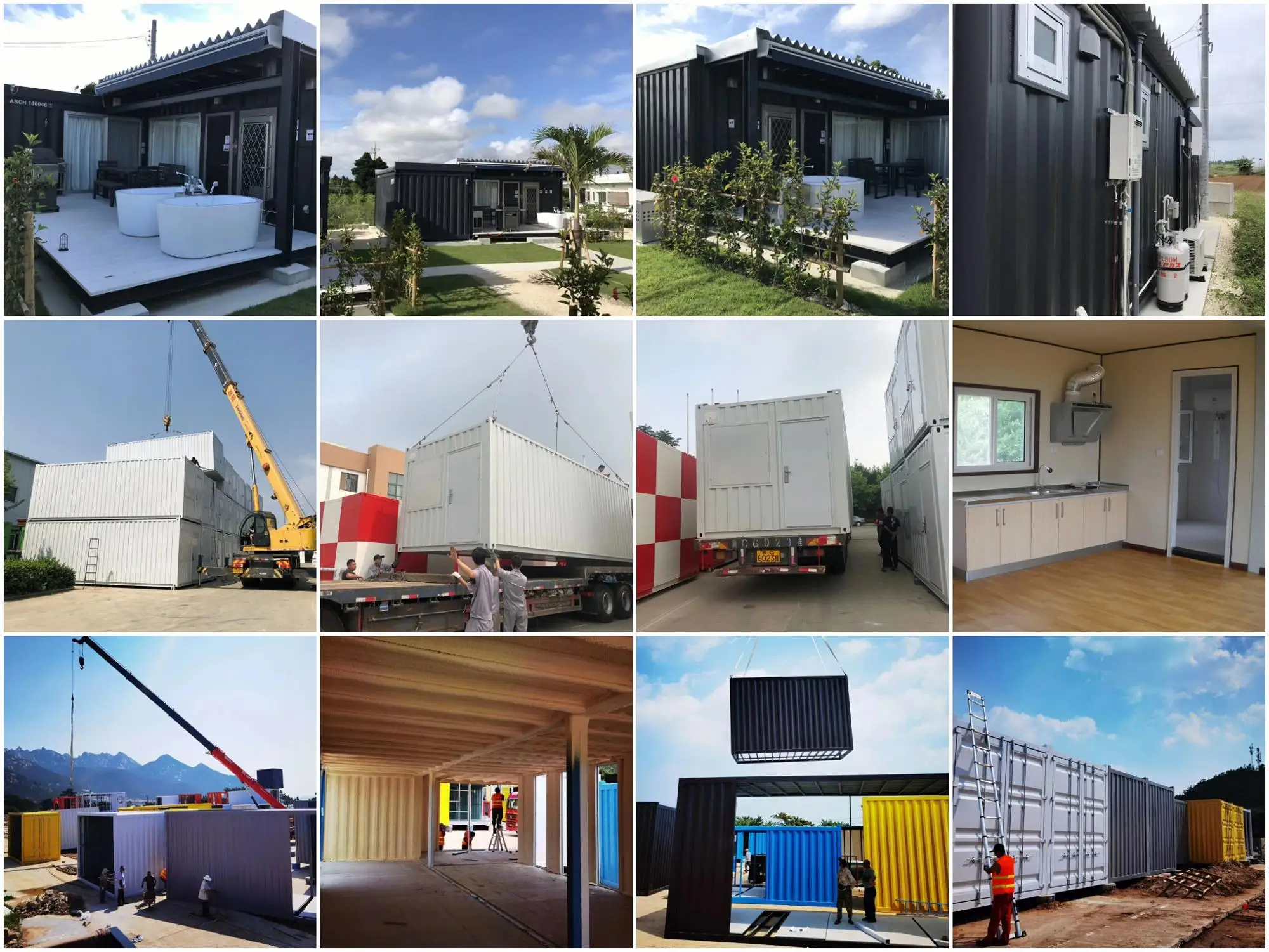 Steel Material Prefab Assemble Stackable Foldable Mobile Container Self ...
