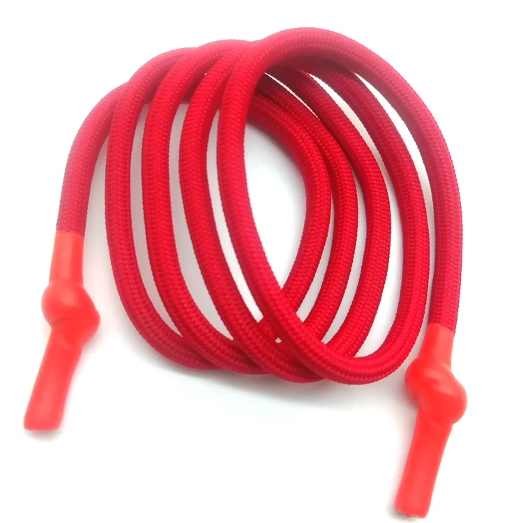Custom Braided Round Drawstring Cord Silicone Dipped Ends With Knot ...