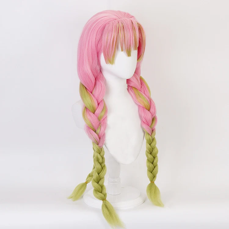 Wholesale Demon Slayer Kanroji Mitsuri Wig Cosplay 80cm