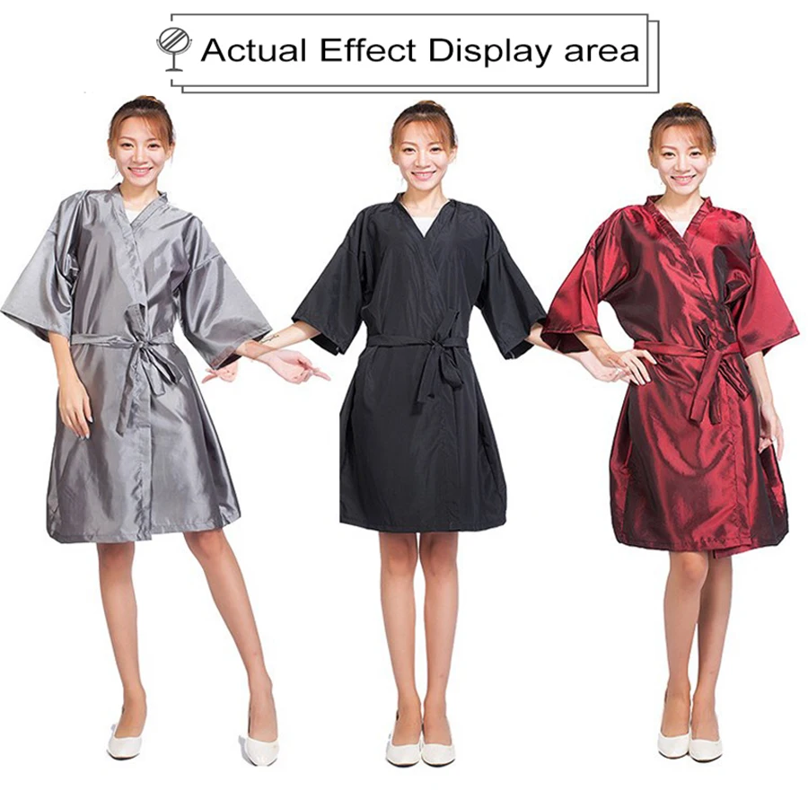 Striped Barber Shop Coating Beauty Salon Client Hairdressing Gowns With ...