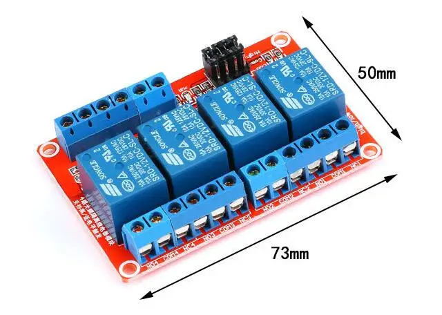 4-channel 24V Relay Module - High Performance & Sealed Protection
