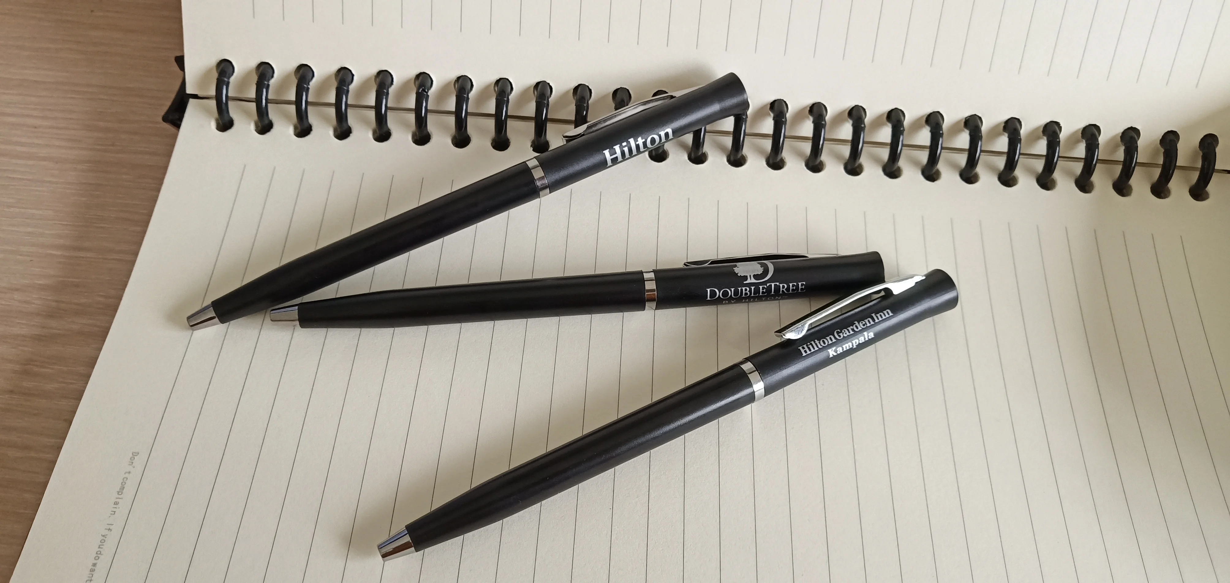 Hotel Use Promotion Plastic Black Hilton Ball Pen