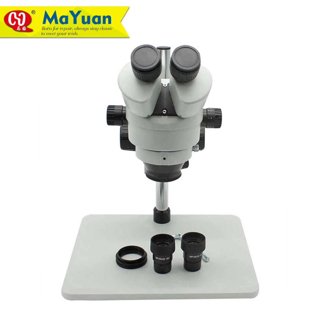 Binocular Pcb Inspection Microscope With Large Soldering Stand For ...