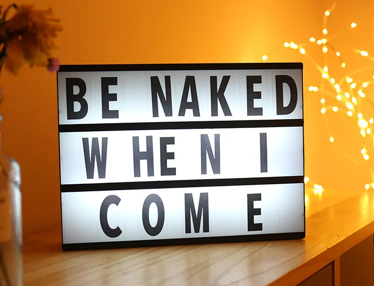 NEON Cinematic Cinema Light up Letter Box Sign Lightbox RGB 7 COLORS ...