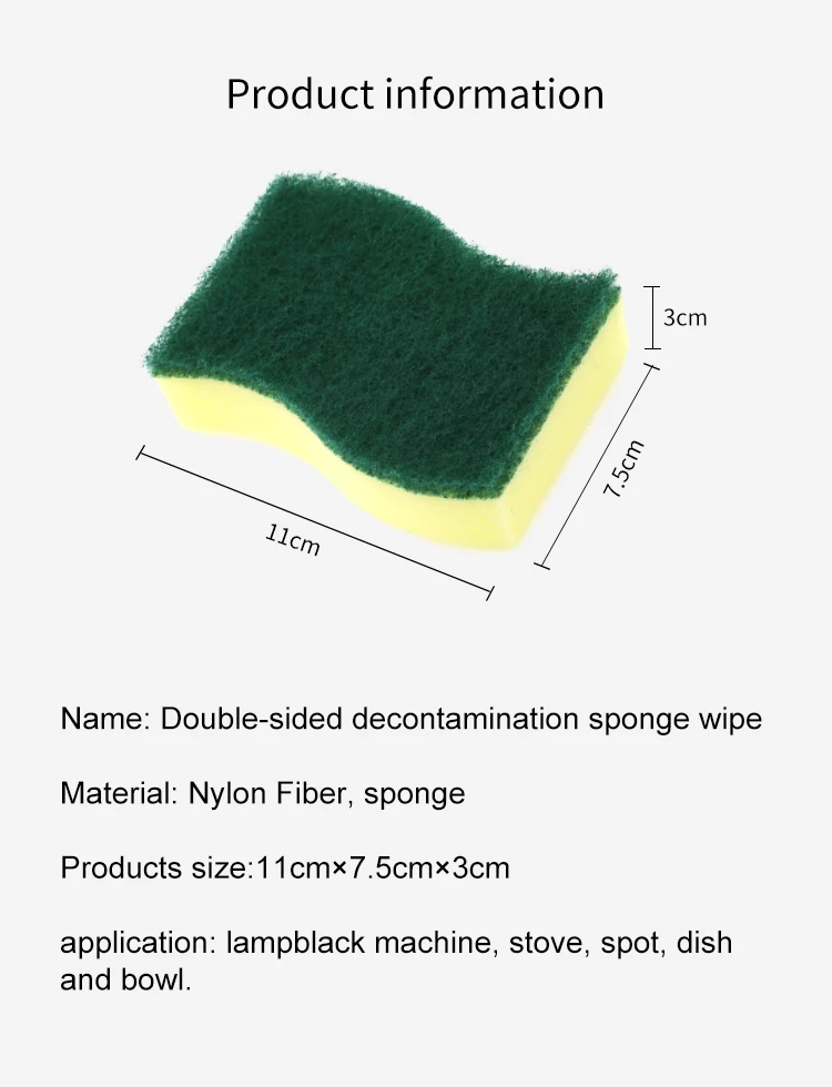 Jesun New Product Kitchen Nylon Sourcing Spone Pad Dish Washing Sponge ...