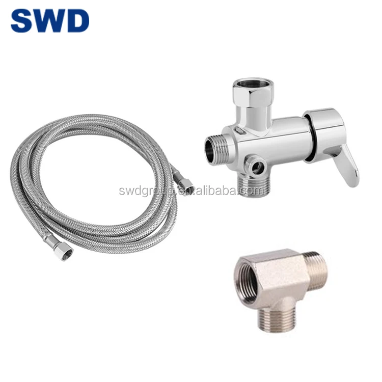 Sus304 Wall- Mounted Portable Shattaf Hot Cold Water Mixer Valve Bidet ...