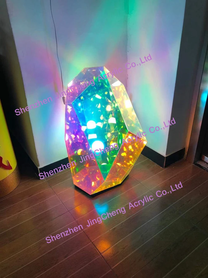 OEM Countertop Free Standing Rainbow Acrylic Light Cover