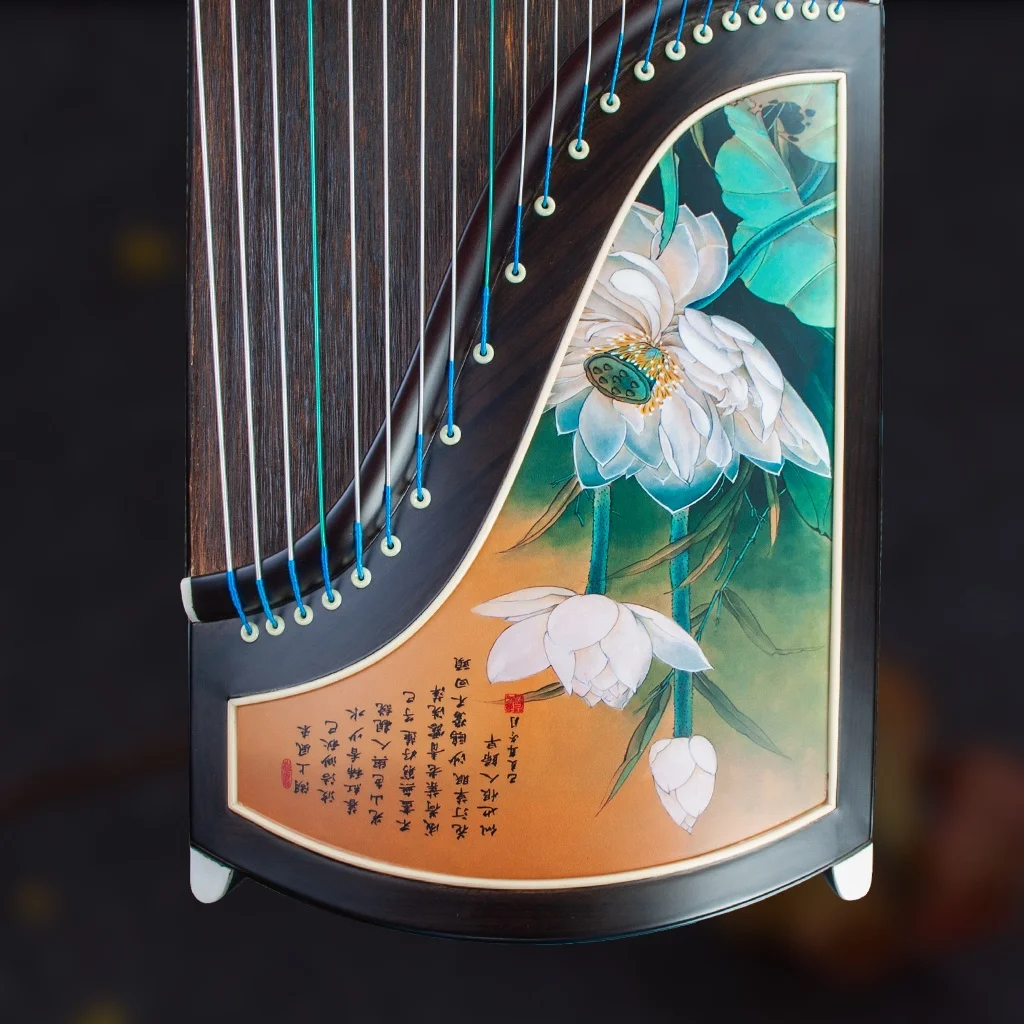 NAOMI Chinese Zither - 21 String Sandalwood Guzheng
