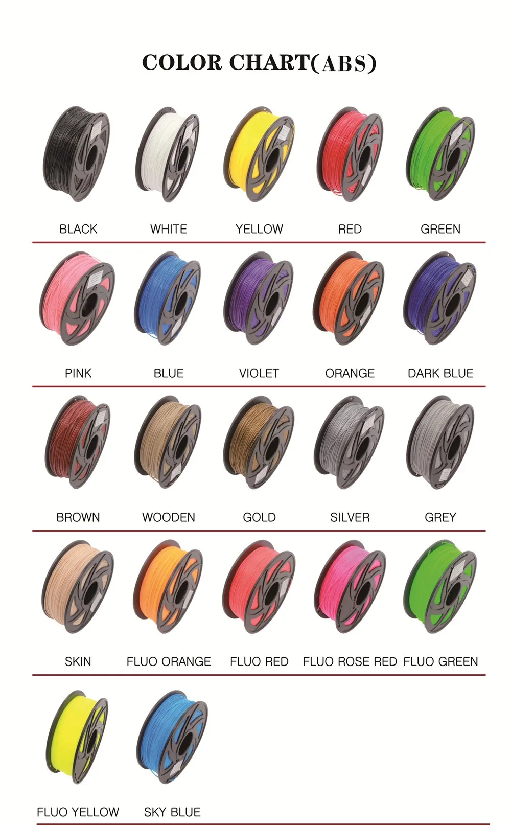 3d Printing Filament Sample Pack Pla,Abs,Petg,Wood,Carbon Fiber,Marble ...