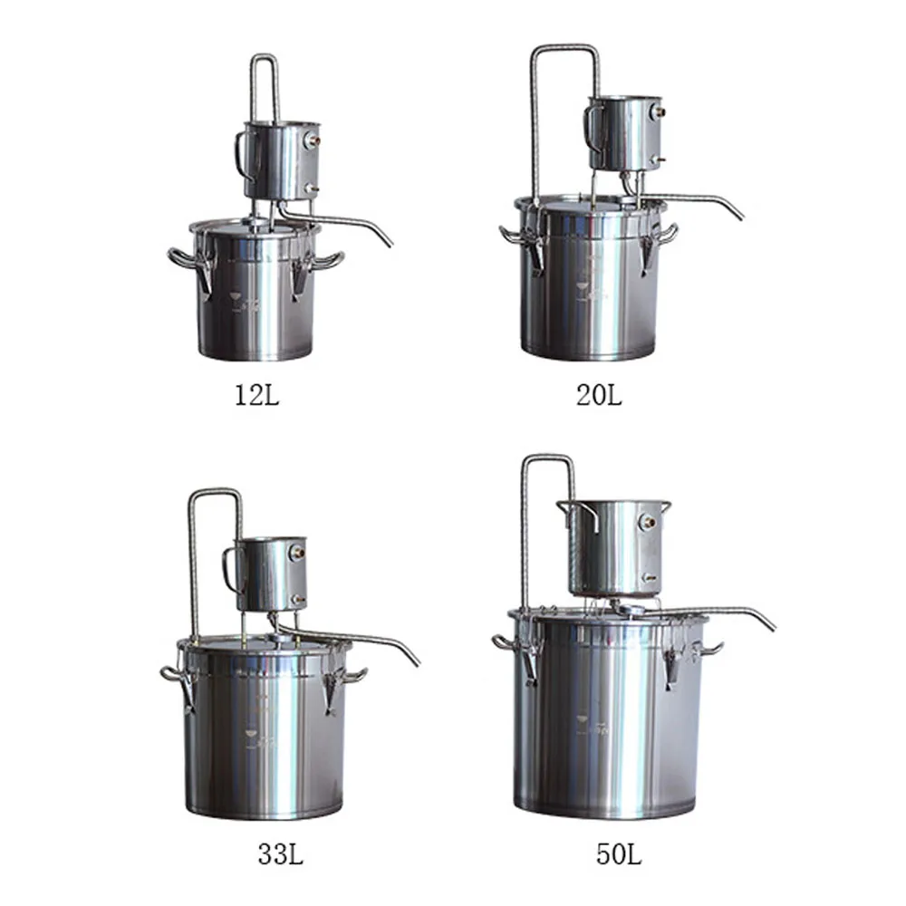 30l Stainless Steel Moonshine Still Distiller Household Brandy Alcohol ...
