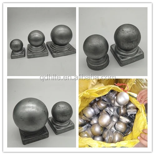 Galvanized Steel Fence Caps Wrought Iron Ball Caps Customized Fence ...