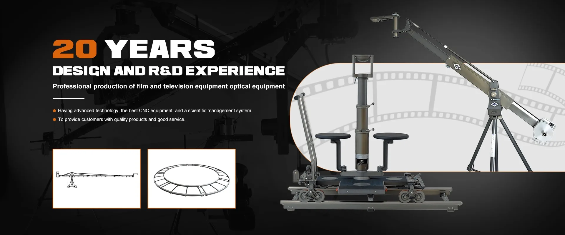 Jiangxi NSH Film TV Equipment CO.,Ltd. - Heavy Track, Video Camera Jib