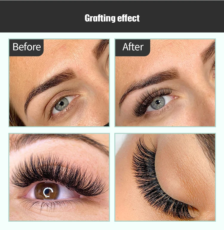 Cnk Super Black Crisscross W Shape Individual Lashes Soft Clover ...