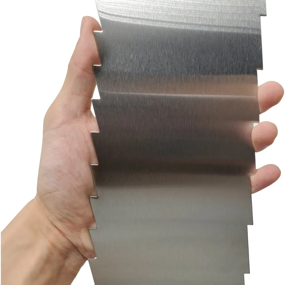 AK Stainless Steel Cake Scraper Cake Decorating Comb Smoother ...