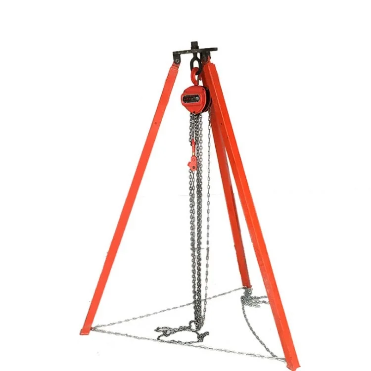 Hand Chain Hoist Lifting Triangle Bracket 1T2T3T3 M Telescopic Tripod