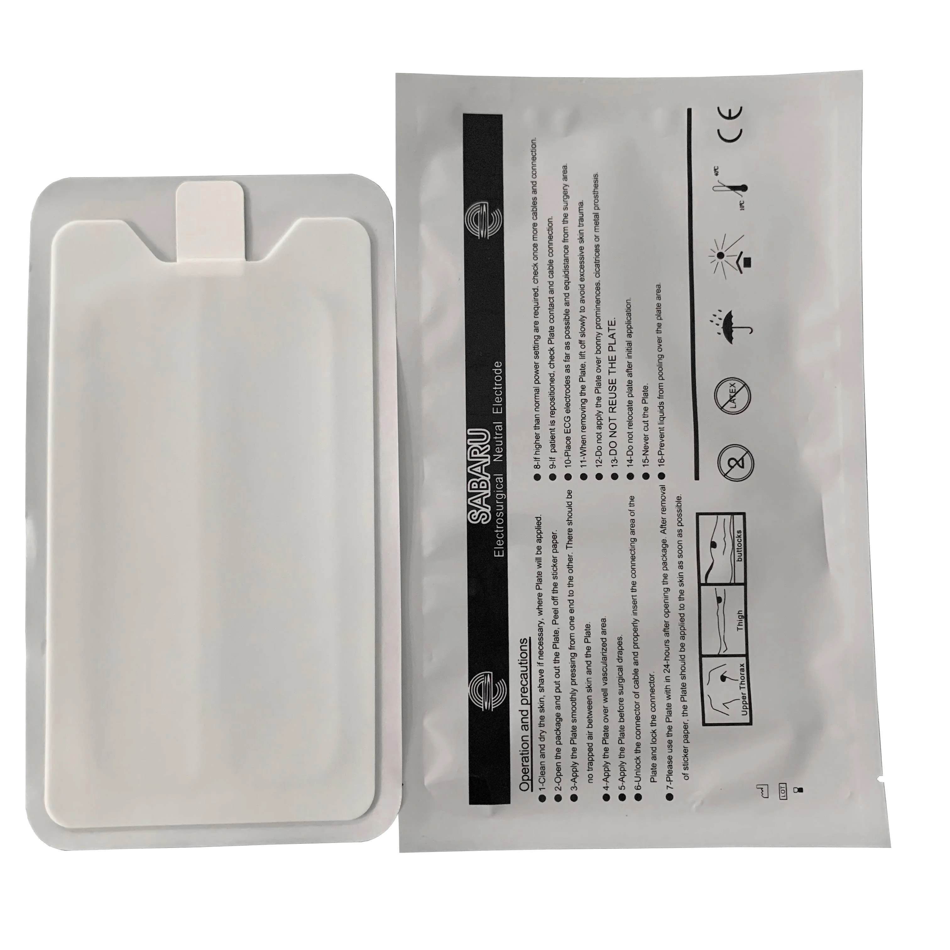 Disposable Monopolar Neutral Grounding Pad Electrode Pad For Adult ...