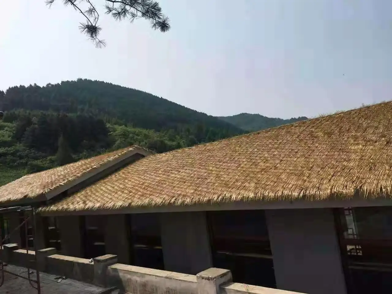 Building Materials Plastic Thatch Roof Beach Synthetic Thatch - Buy ...