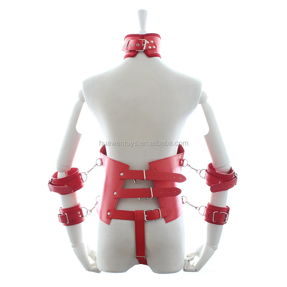 Women Body Harness Leather Restraint Armour Sm Clothes With Metal ...