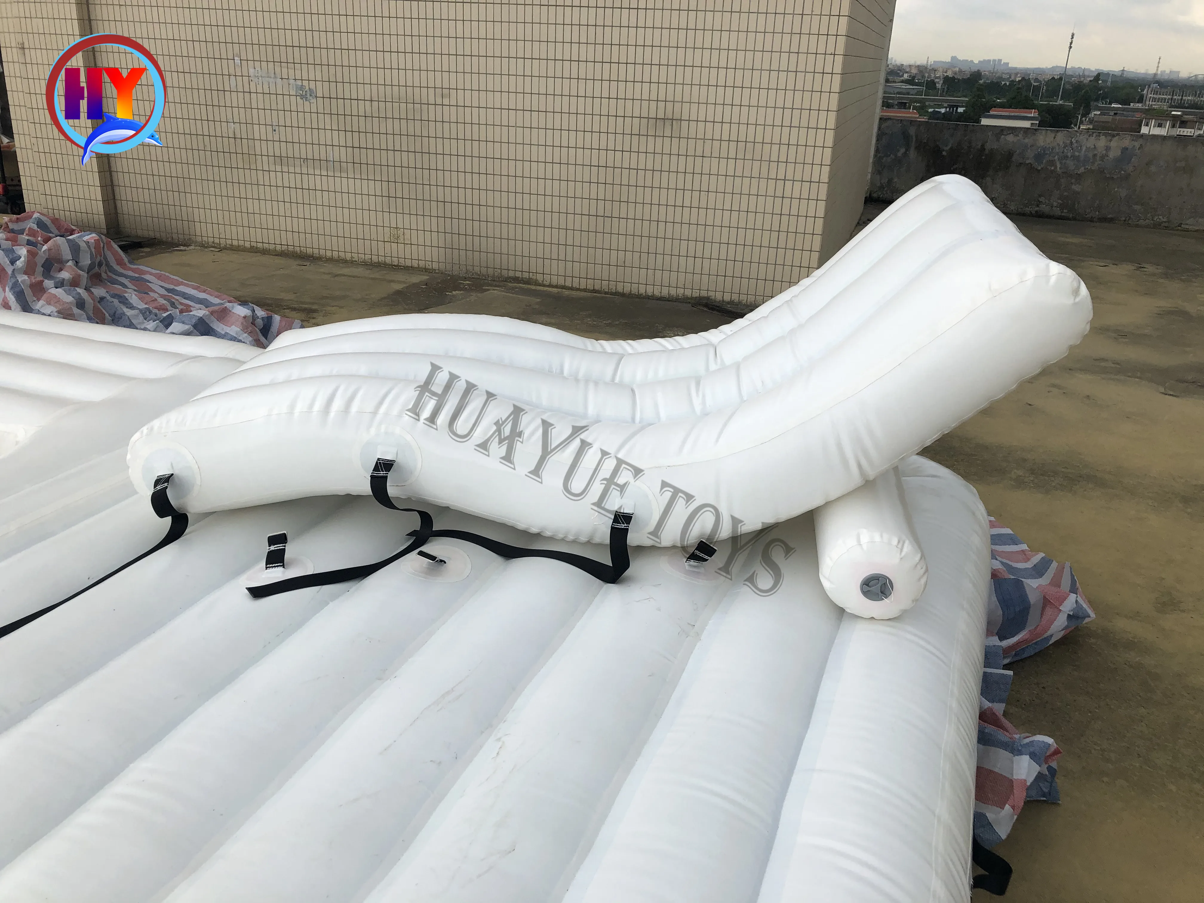 Floating Inflatable Boat Swimming Pool with Net for Sea