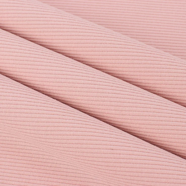26s 2x2 Cotton Spandex Rib Knit Fabric 260gsm - Buy Rib Fabric,Cotton ...