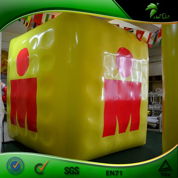 Red Inflatable Cube Shaped Buoy,Inflatable Water Mark,Swimming Pool ...