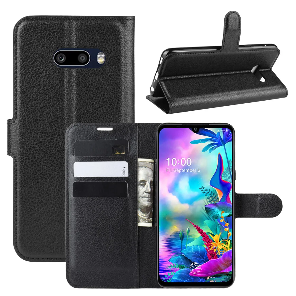 For Lg G8x Thinq Case Leather Flip Back Cover For Lg G8x Thinq Cover ...