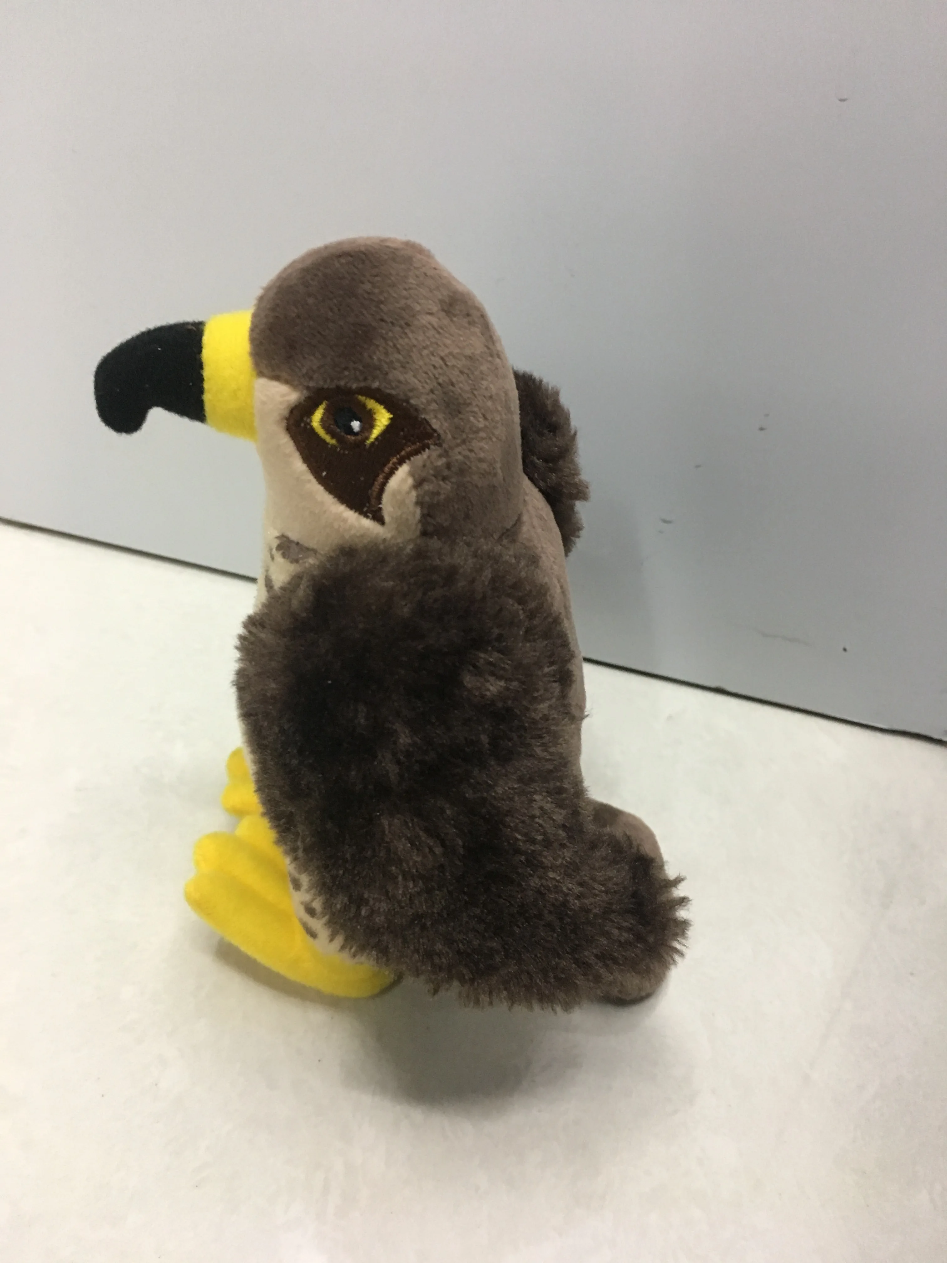 10'' Wildlife Stuffed Animal Hawk Soft Fur Plush Fly Birds Bald Eagle ...