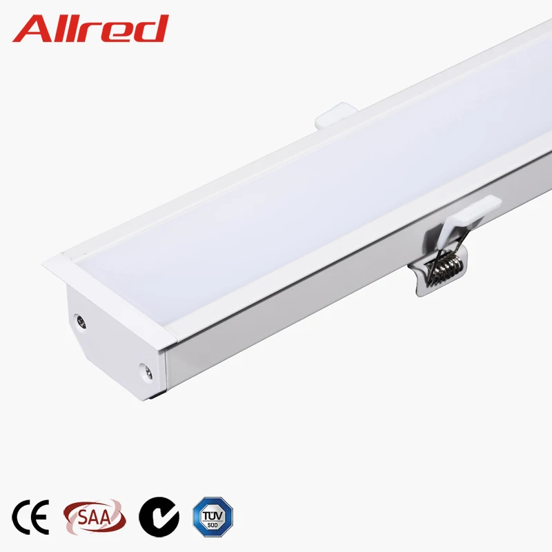 20w 30w Pure White Embedded Seamless Connection Led Linear Tube Light ...