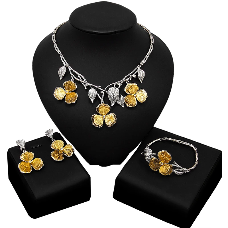 24k Gold Plated Expensive Jewelry Set Brazil Gold Big Jewelry Set ...