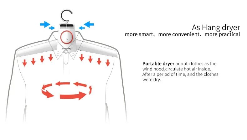 Smart Frog Portable Clothing Dryer Electric Clothes Drying Rack ...