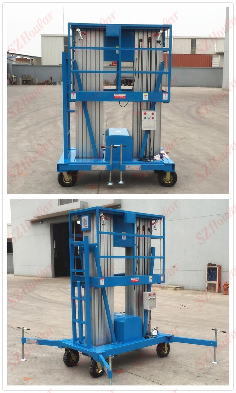 Aerial Elevated Work Platform Portable Aluminium Alloy Elevator Lift ...