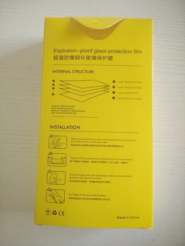 Tempered Glass Anti-Scratch Screen Protector for iPhone - OEM Packaging